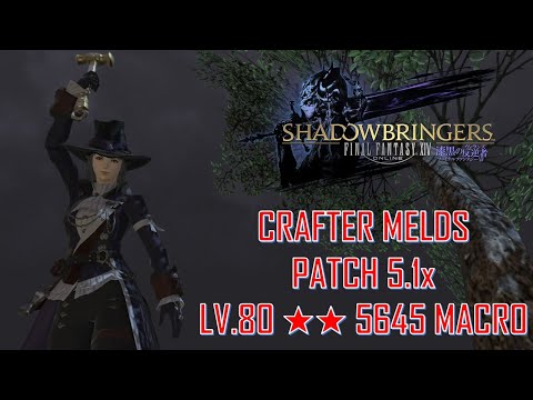 LVL 80 ★★ • 70 Durability 5645 Difficulty – FFXIV Crafting Macros by Ashe10