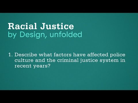 Police Culture Shift | Racial Justice by Design, unfolded