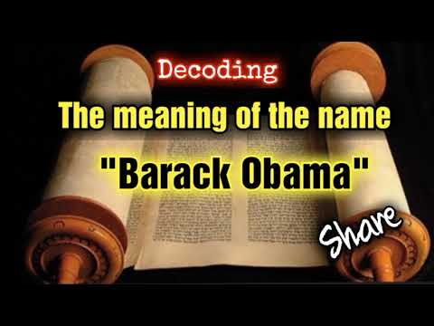 Meaning of the name "Barak Obama"⚠️ #oneworld #revelation #bible #prophecy #share #truth