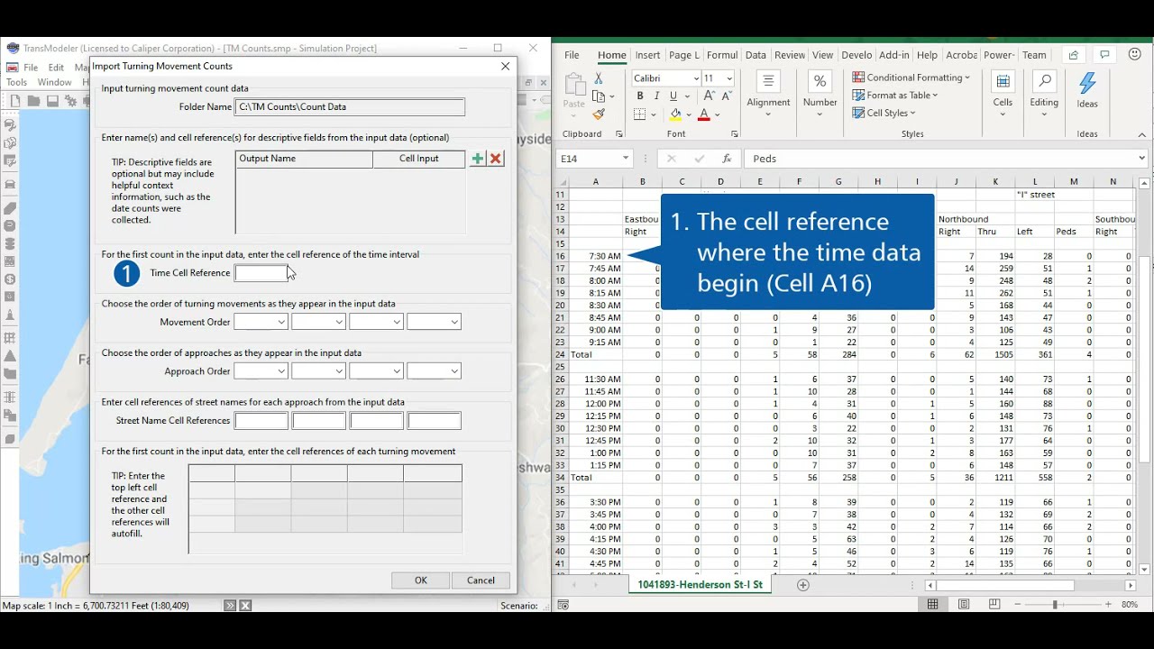 TransModeler 6.0: Import TM Counts