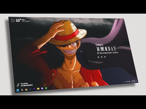 Luffy Desktop Makeover | One Piece Theme for Windows