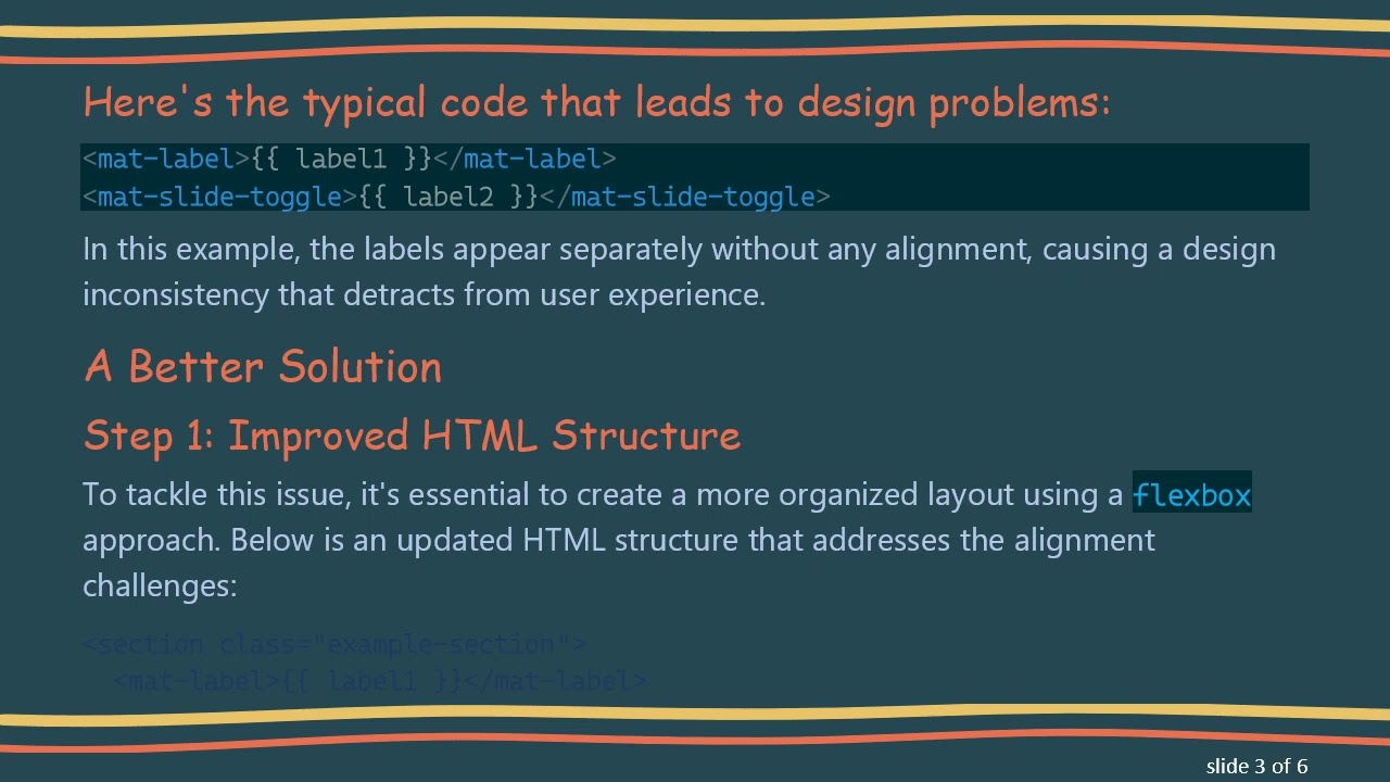 Creating a Stylish Mat Slide Toggle with Multiple Labels in Angular