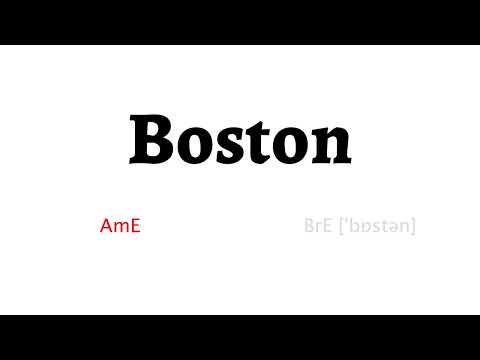 How to Pronounce Boston in American English and British English