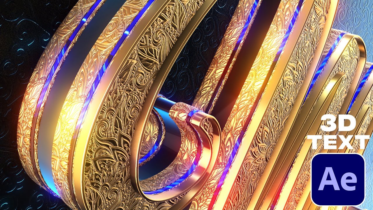 After Effects 3D Text Animation Tutorial | Element 3D Tutorial | After Effects Tutorial