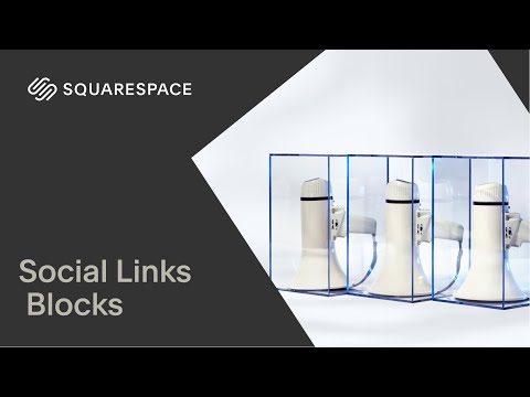How to Use Social Links Blocks Tutorial | Squarespace 7.1 (Fluid Engine)
