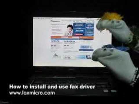 How to install and use fax driver using Faxmicro