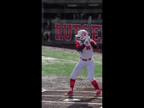 LA Matthews Home Run vs. Lehigh | Rutgers Softball