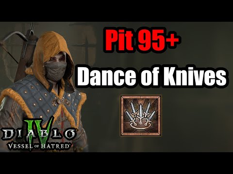 Pit 95+ Farming Build Dance of Knives Rogue - Season 7 Diablo 4 #diablo4 #rogue