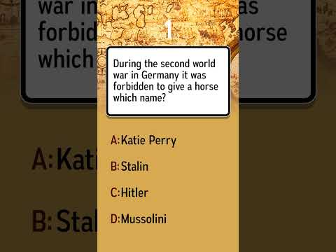What was it forbidden to name a horse during WWII in Germany?