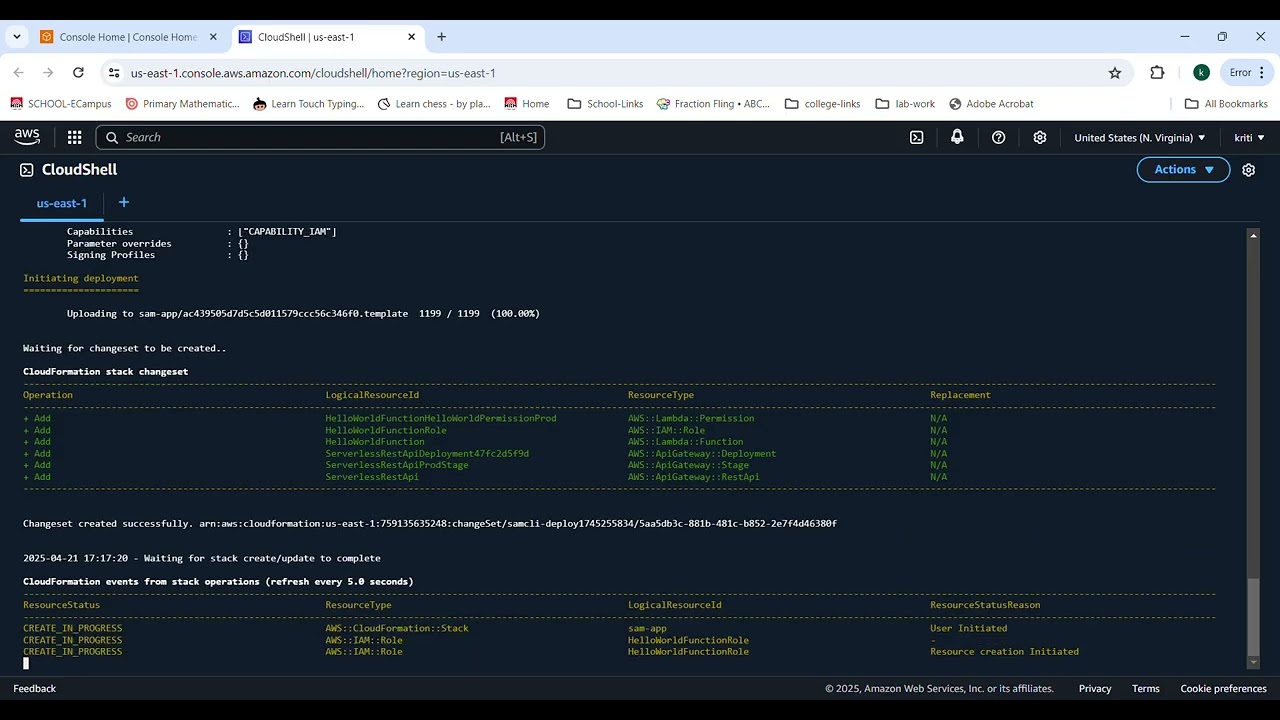 Deploy Hello World on AWS using SAM (Serverless Application Model)