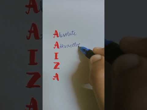 Full form of name "Aaiza" ❤️