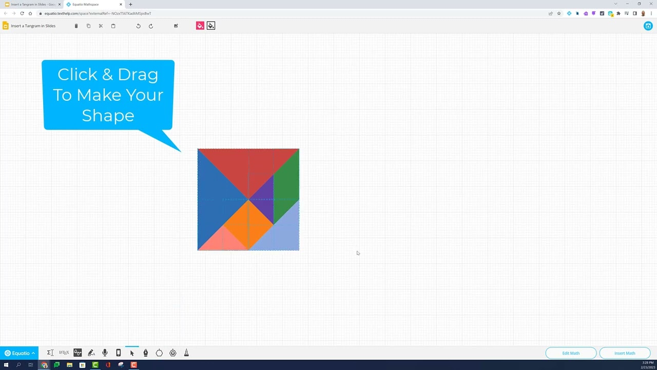 Insert a Tangram in Slides