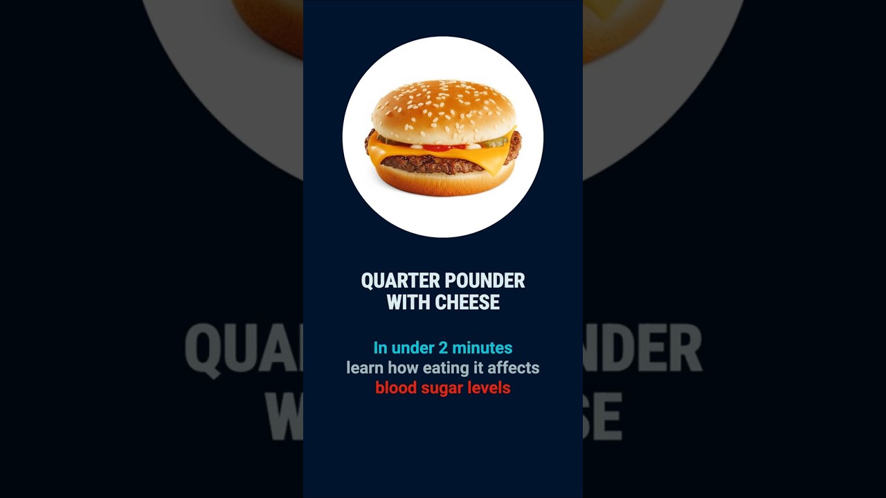 Quarter Pounder with Cheese Impact on Blood Sugar #bloodsugar #mcdonalds