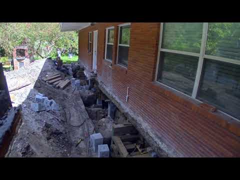 Lifted a Concrete Slab Home This Morning (5 feet!)