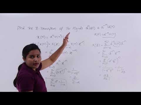 Z-Transform of Basic Signal Problem Example 3 Video Lecture - Crash Course (English) for ...
