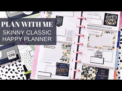 PLAN WITH ME | Skinny Classic Happy Planner | Homebody | February 24-March 1, 2020