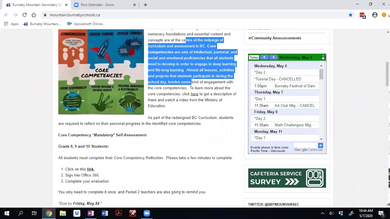 Core Competency Reflections