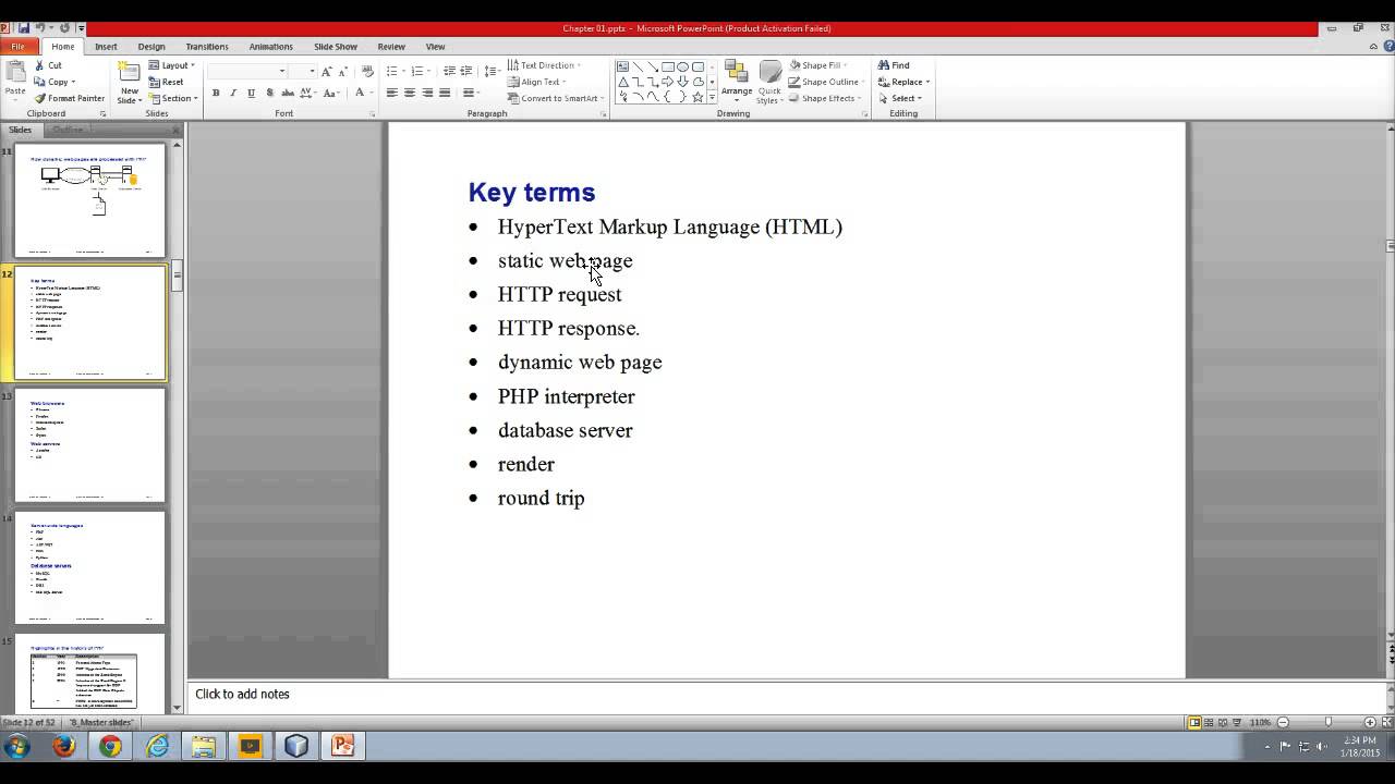 Ch 1 - Processing Dynamic Web Pages