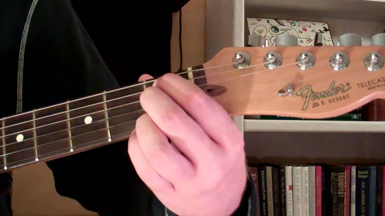 How To Play the Bb7-9 Chord On Guitar (B flat seventh minor ninth) 9th