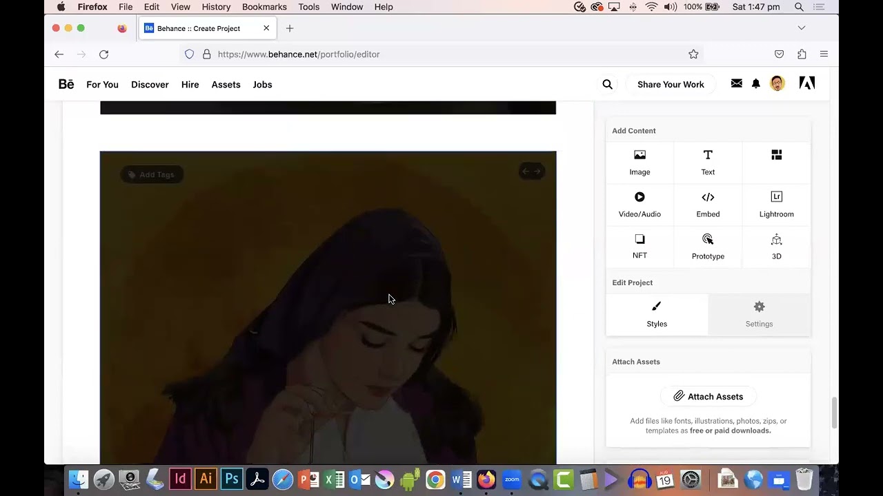 How to create an online portfolio in Behance