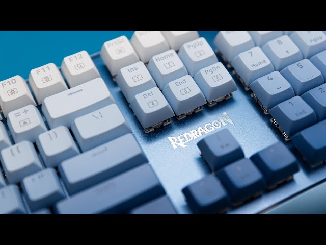 Redragon K654 104 Keys RGB Gaming Keyboard w/ Weighted Aluminum Frame ...