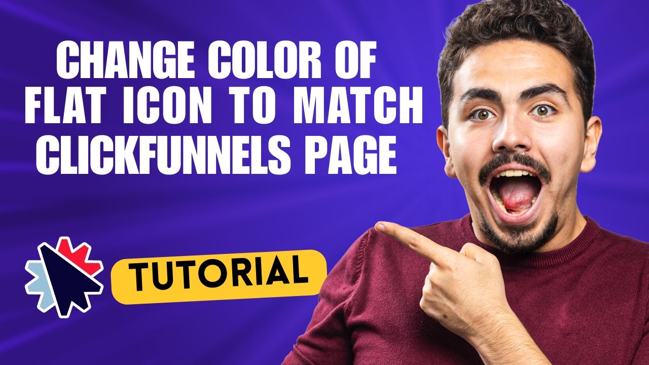 How to Change the Color of a Flat Icon to Match your ClickFunnels Page [2026 Full Guide]