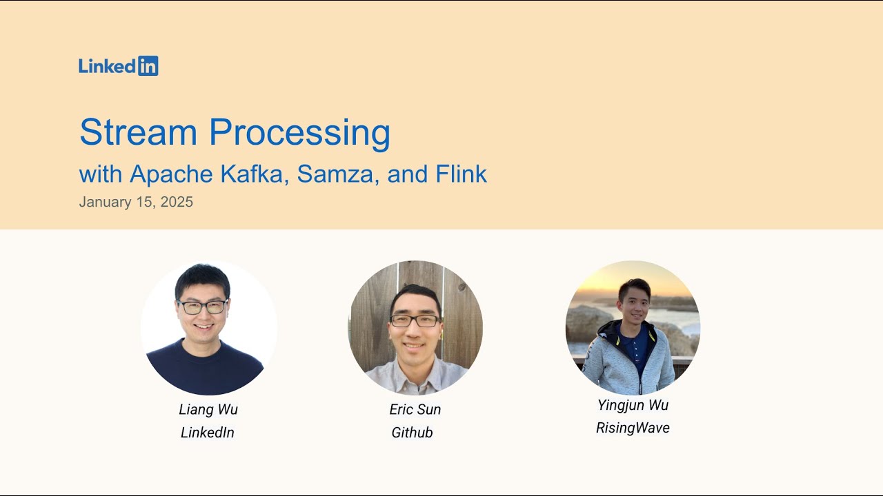 LinkedIn Engineering: Stream Processing, January 15