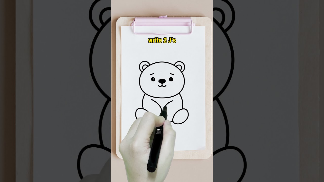 draw bear for kids #howtodraw #drawing #kidsart #forkids #easydrawing #drawingtutorial