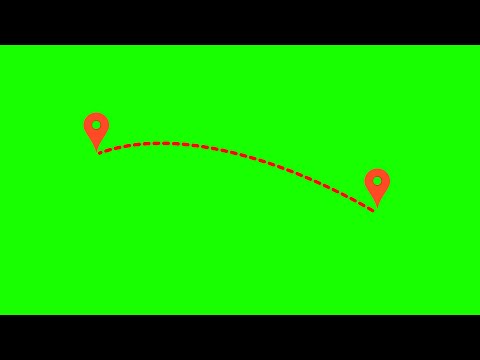 Map Location Pointer Animation | Copyright Free Green Screen Background | Geo Map Location