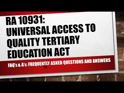 TEASER!!! FAQ's & A's: Tertiary Education Subsidy (TES) Frequently Asked Questions and Answers
