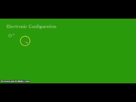 Electronic Configuration: The O2- Oxygen Dianion
