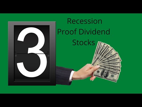 3 Recession Proof Dividend Stocks