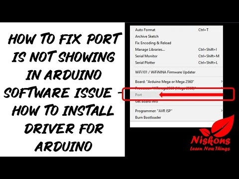 How to Fix Port is not showing in Arduino Software Issue - How to Install Driver for Arduino