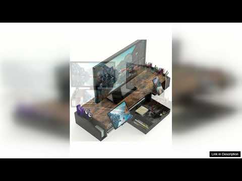 Desk Dual Monitor Stand Riser With Drawer Rustic Brown SHEIN USA Review