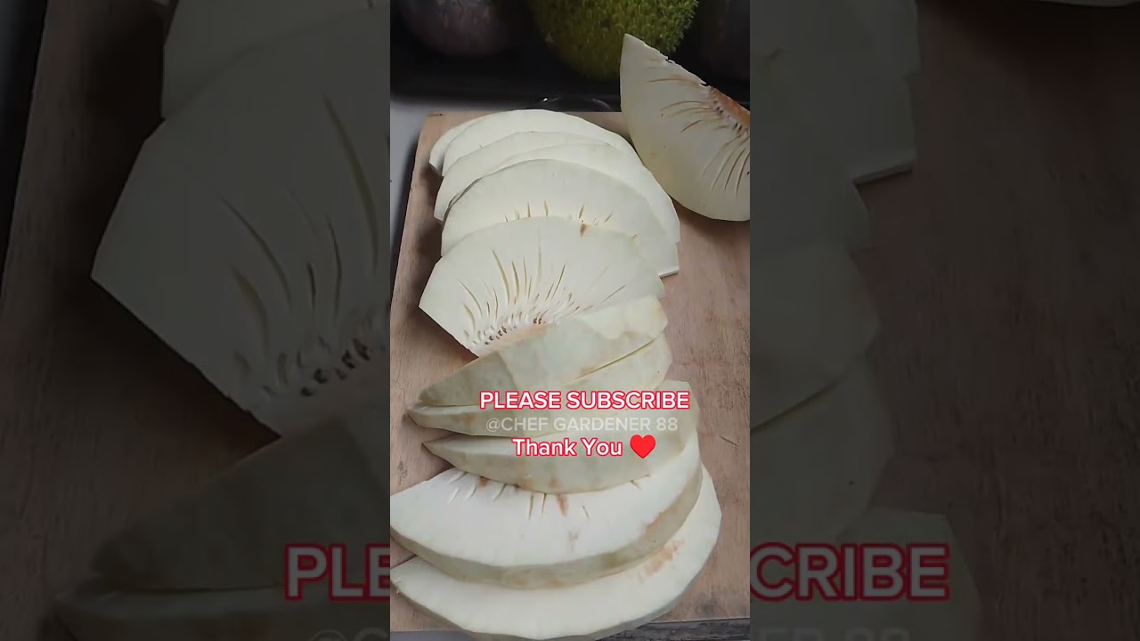 Fried BREADFRUIT #delicioussnack #breadfruitrecipe #freshfromfarm #yummy #healthylifestyle #