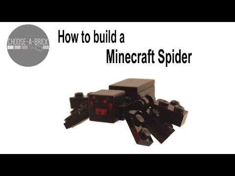 How to make a LEGO Minecraft Spider? | Step-by-Step Instructions