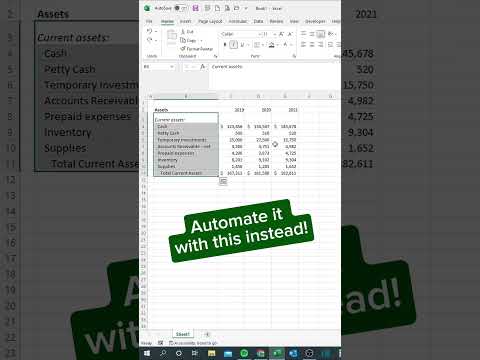 AutoFormat in Excel‼️ #excel