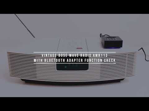 Vintage Bose Wave Radio AWR113 with Aftermarket Bluetooth Adapter function check