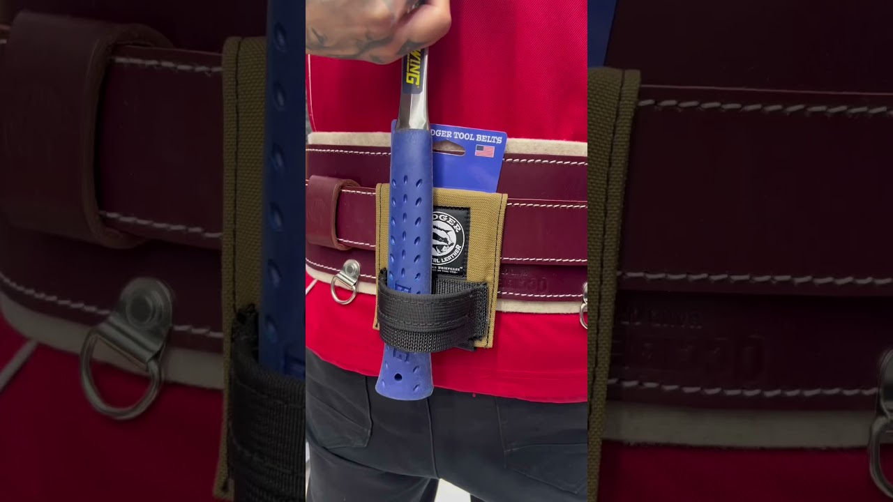 Handy 👉 Badger Tool Clip-On Double Pouch and Hammer Loops #welovetools