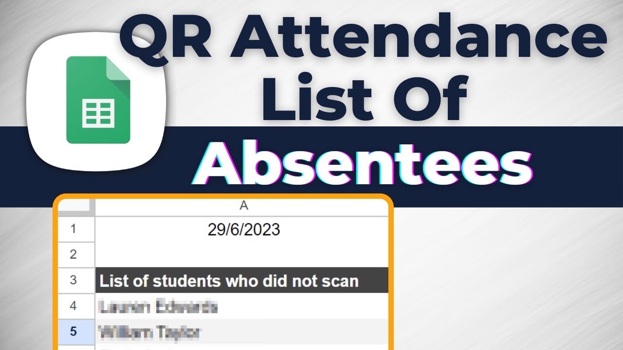 Extracting Absentee Data from a QR Attendance System