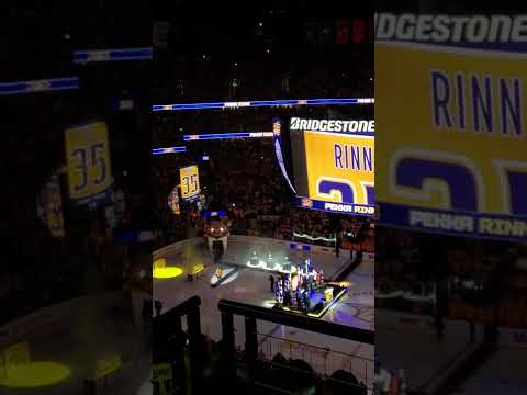Pekka Rinne's 35 is raised to the rafters
