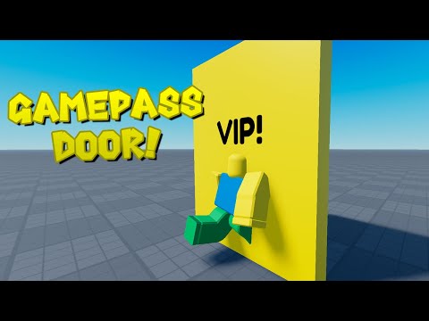 HOW TO MAKE A GAMEPASS ONLY DOOR | Roblox Studio