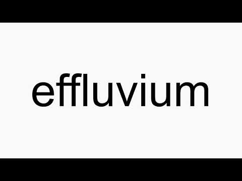 How to pronounce effluvium