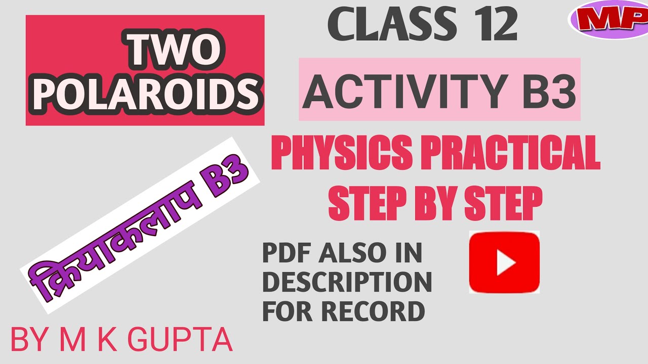 ACTIVITY B3/ क्रियाकलाप B3/POLAROID |