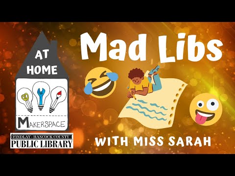 At Home Makerspace: Mad Libs