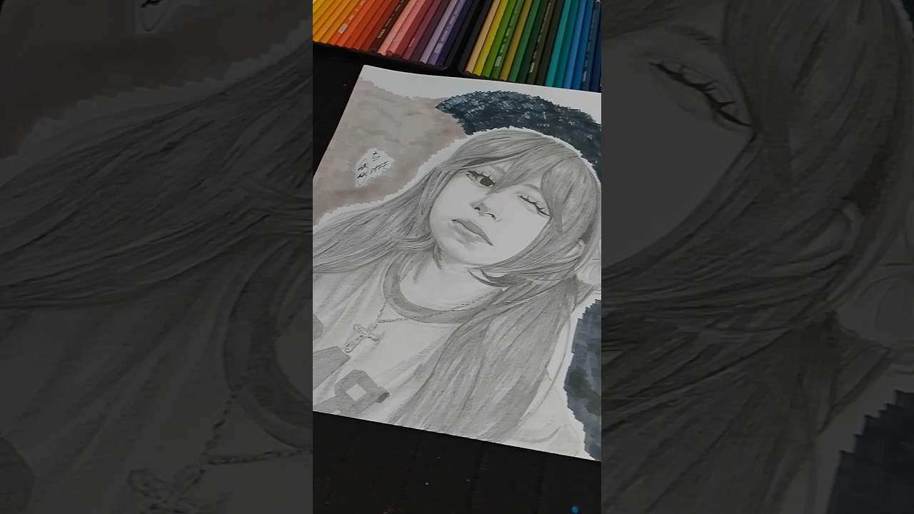 Upmina Drawing🫦😎#art#drawing#miku#upminaa#cosplay#anime#viral#pencil#art#draw#girl#share#colors