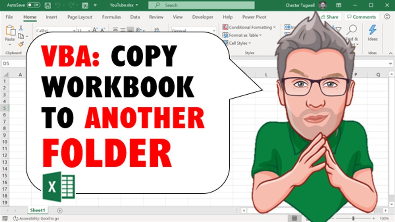 Excel VBA: Copy Workbook to Another Folder
