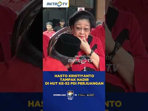 Hasto Kristiyanto Hadiri HUT Ke52 PDI Perjuangan #shorts