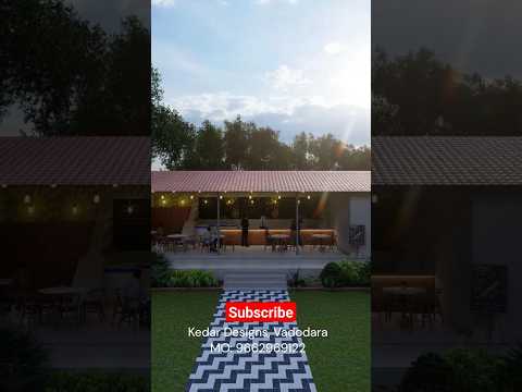 Cafe Interior| Restaurant Interior Design | Garden Restaurant Design #shorts
