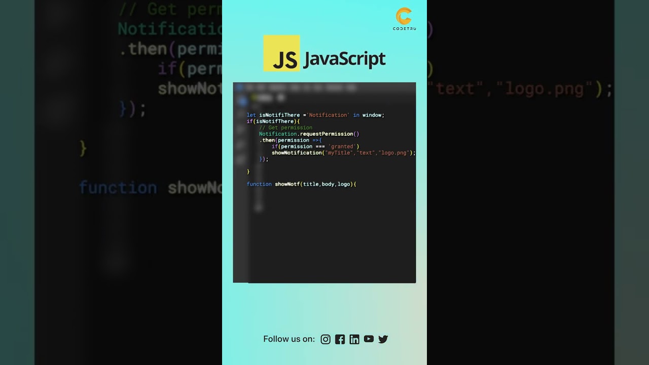 Create a browser notification using JavaScript